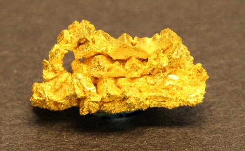 Gold specimen Crystallized Gold 0.65 Gram Round Mtn. Mine Nye Co. NV | eBay