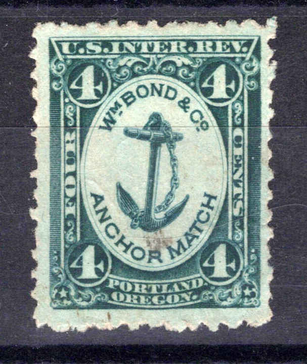 US Revenue Match Stamp RO33d VF Sound. Wm. Bond & Co. ZAYIX 0325MAR0027 ...