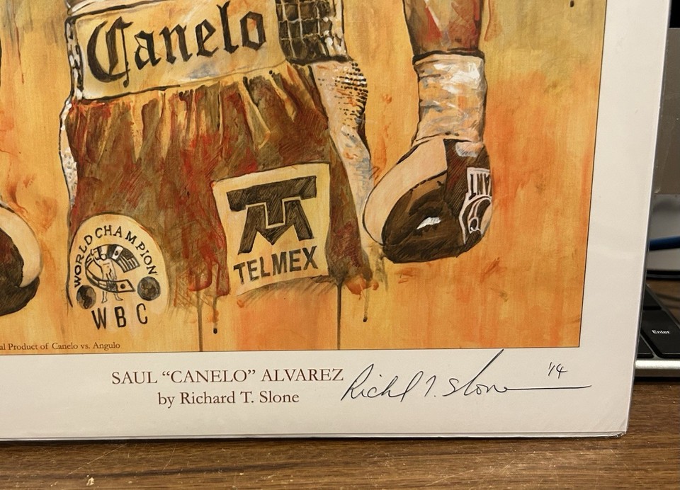 SAUL “CANELO” ALVAREZ 11x14” Print SIGNED Richard T Slone BOXING | eBay