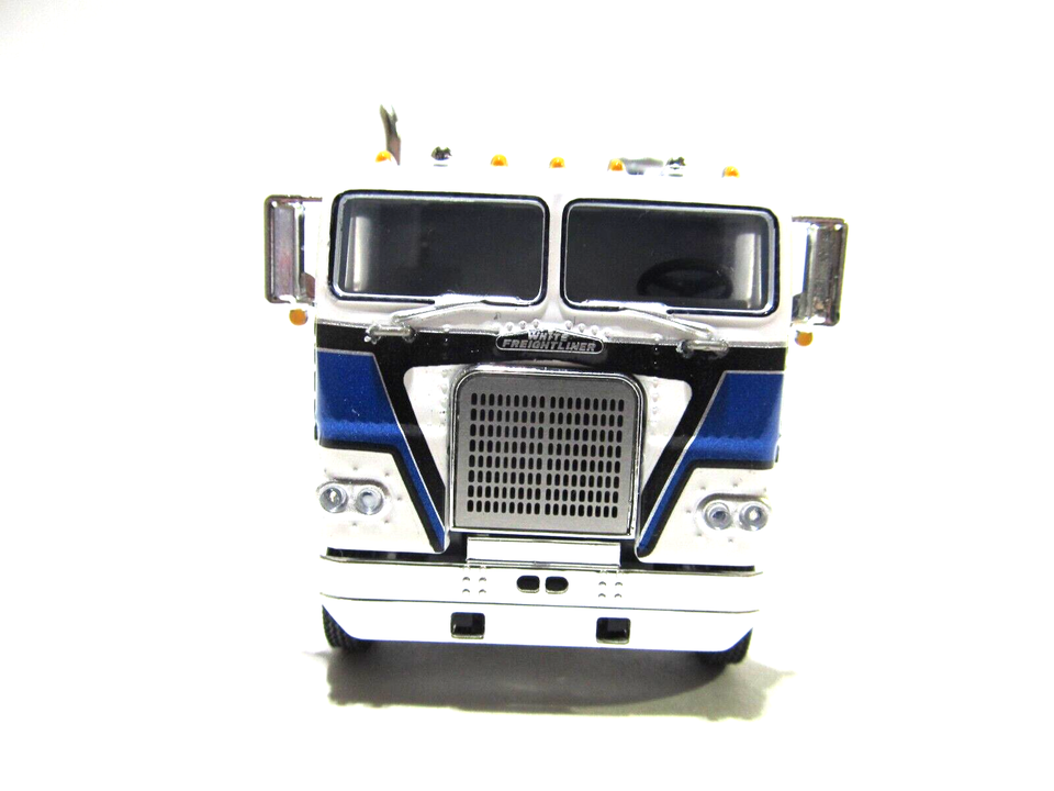 DCP FIRST GEAR 1/64 SCALE FREIGHTLINER CABOVER, WHITE & BLUE, WITH ...
