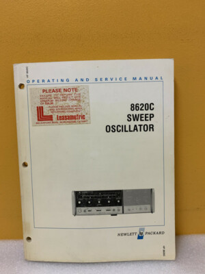 Manuals & Books - Oscillator Operating And Service Manual