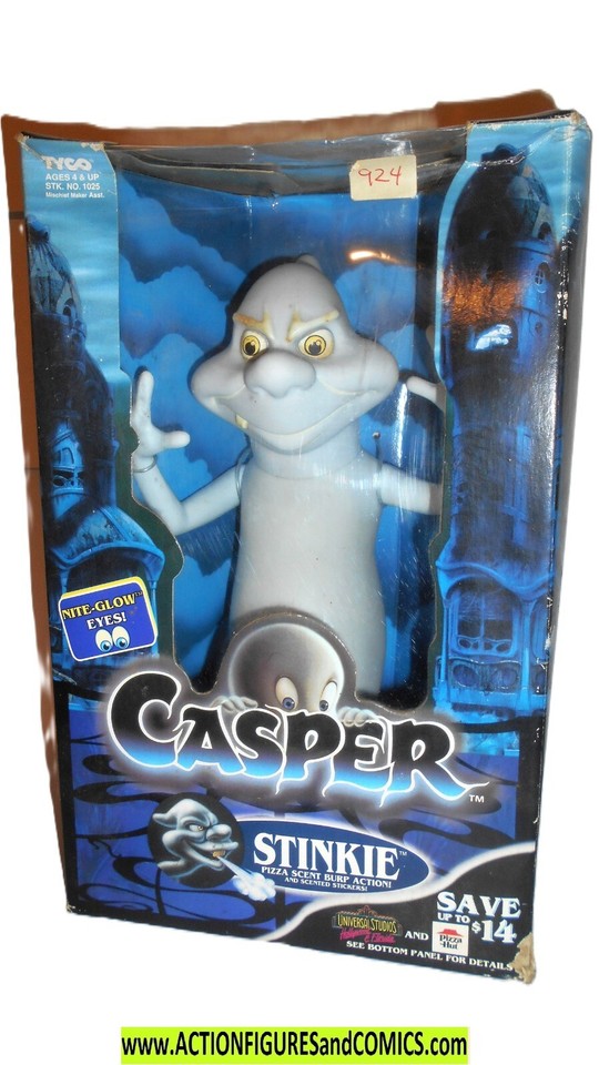 10 inch CASPER the friendly ghost STINKIE Pizza scent burp action 2004 ...