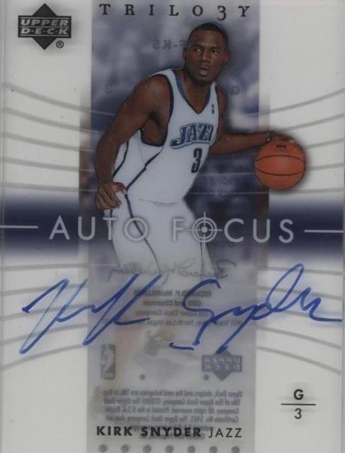 2004-05 Upper Deck Trilogy - Auto Focus Kirk Snyder #AF-KS (AU, RC) for ...