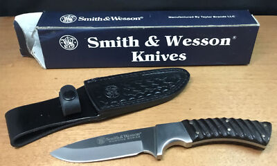 Smith & Wesson CKH1 Knife W/buffalo Horn Scales. NIB | eBay