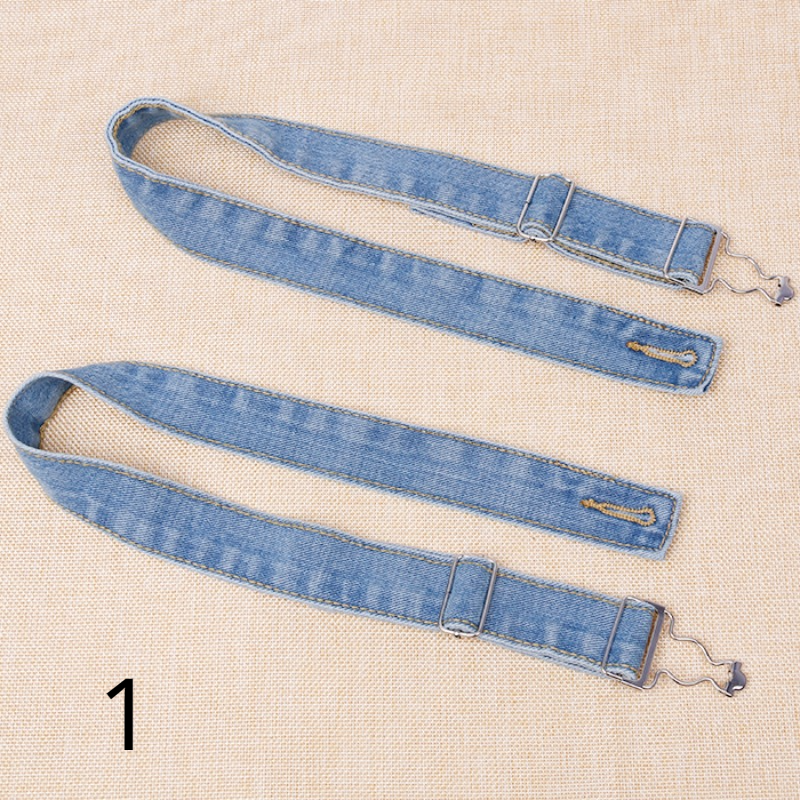 1 Pair Detachable Denim Suspender Straps for Jeans Overall Bib Pants ...