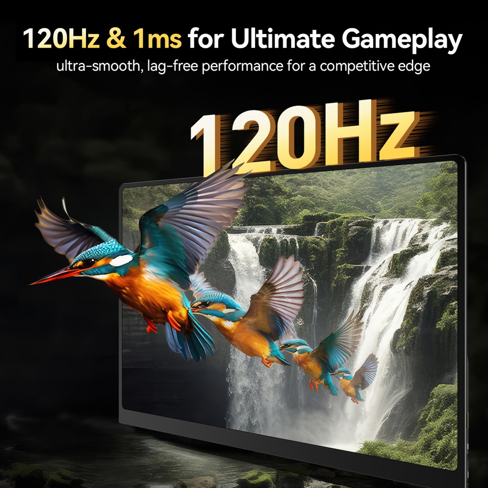 UPERFECT 16" OLED Portable Monitor 3K 2880*1800 120HZ Gaming Display ...