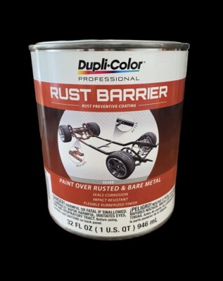 Dupli-Color Rust Barrier SILVER (1 U.S. QT) 32 FL OZ Coating Paint Hard ...