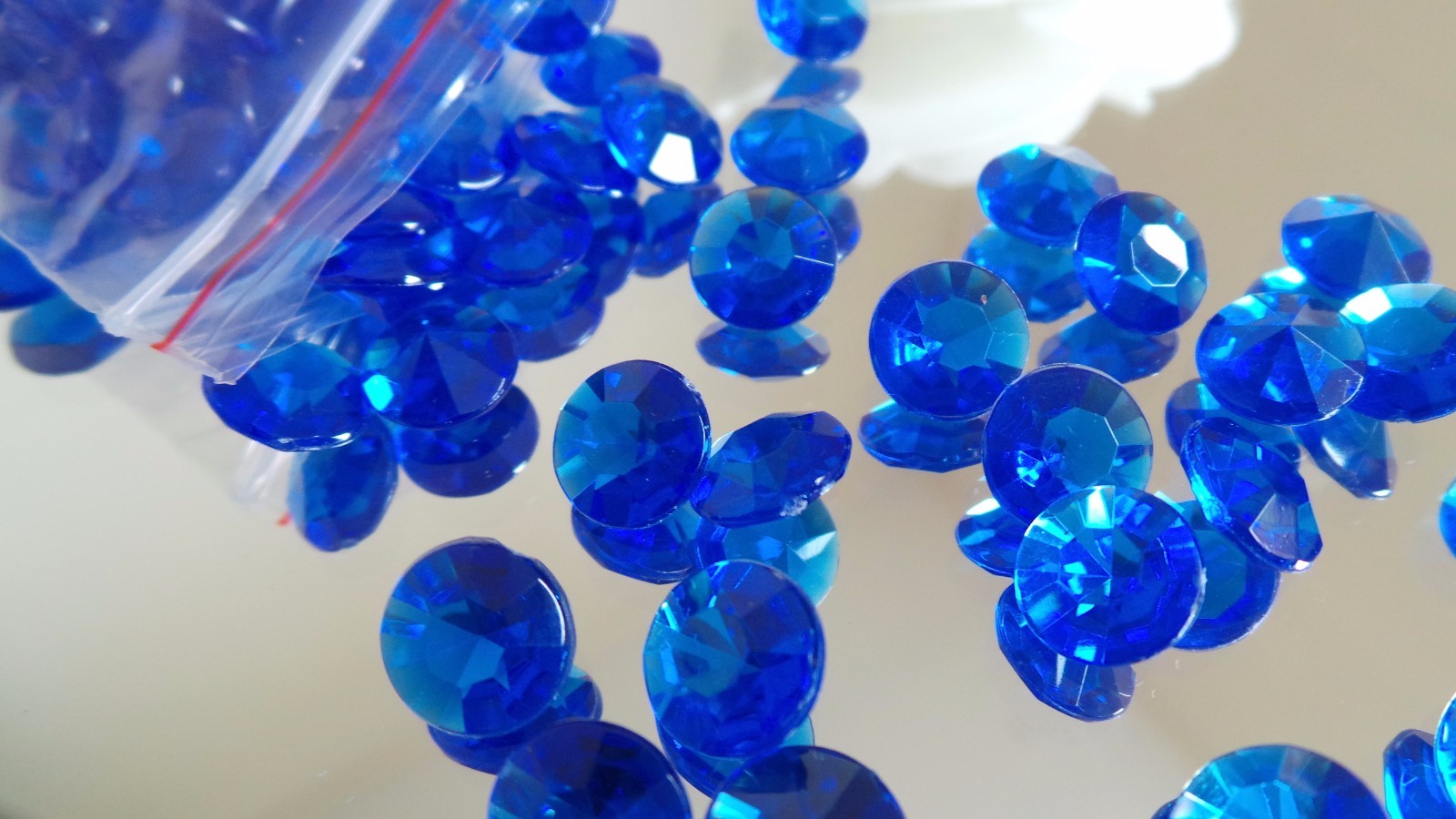 10mm Craft Diamond Gems Plastic Acrylic Arts Crafts Wedding Crystal ...