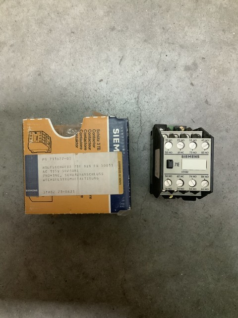 Siemens 7no 1nc Contactor 110v Coil 3th8271-0a for sale online | eBay