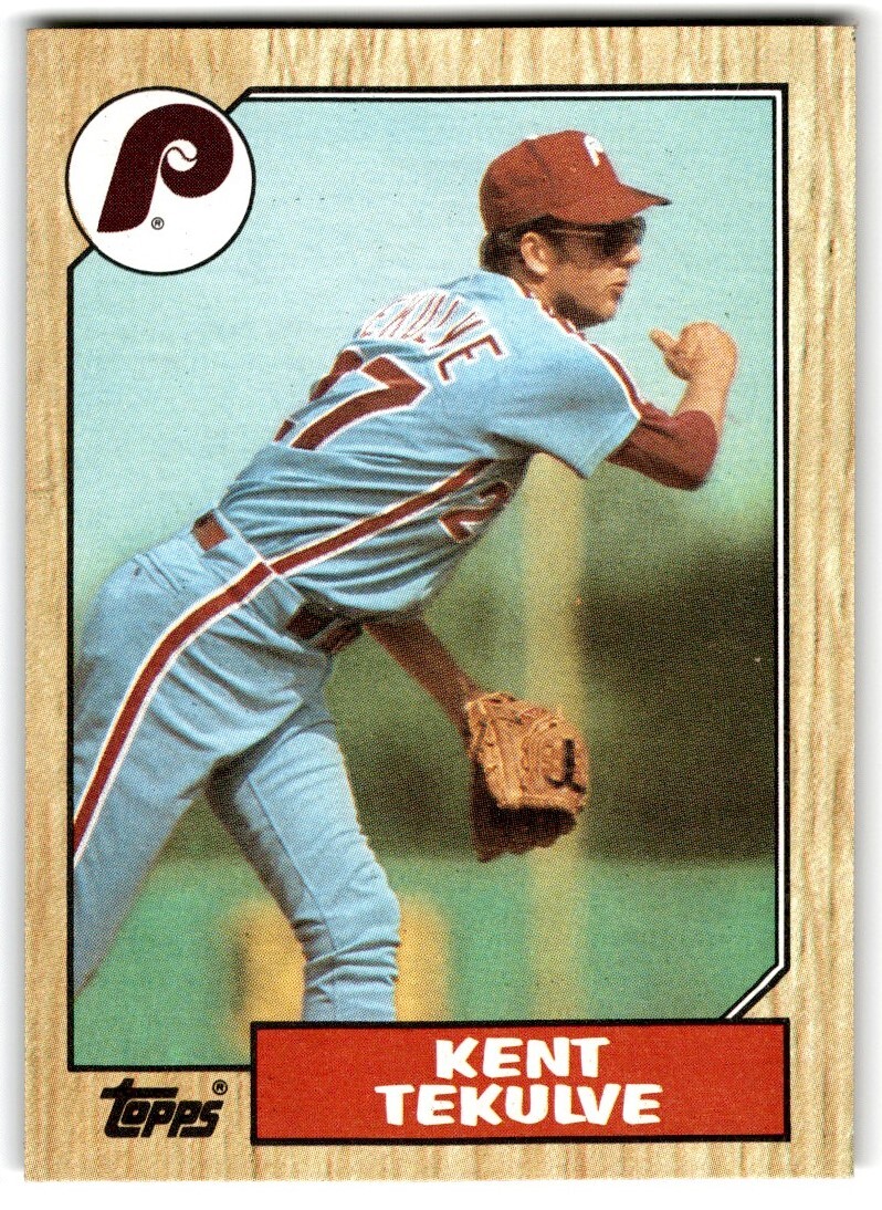 1987 Topps Baseball Cards Kent Tekulve Philadelphia Phillies #684 | eBay