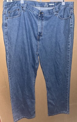 George Regular Fit SIZE 48x30 Mens Straight Leg Medium Wash Denim Blue ...