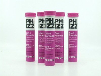 Phizz Multivitamin & Hydration Tablets Apple & Blackcurant (Pack of 5 ...