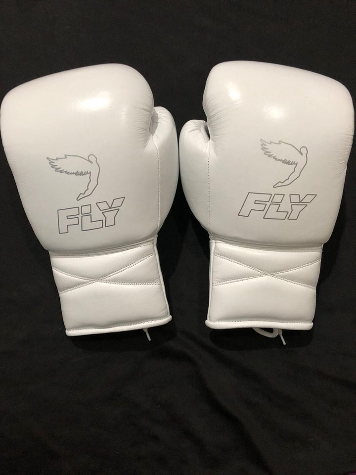 Fly Superlace X Boxing Gloves Lace up Type Pro Boxing Gloves White 8oz ...