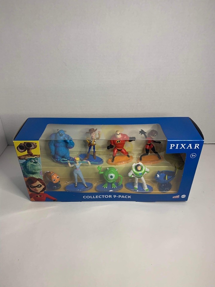 Mattel Disney Pixar Collector 9-pack figure set Woody Buzz Sulley Nemo ...