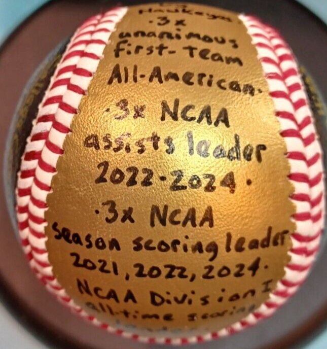 HAND PAINTED CAITLIN CLARK HIGHLIGHTS BASEBALL IOWA HAWKEYES ALL ...