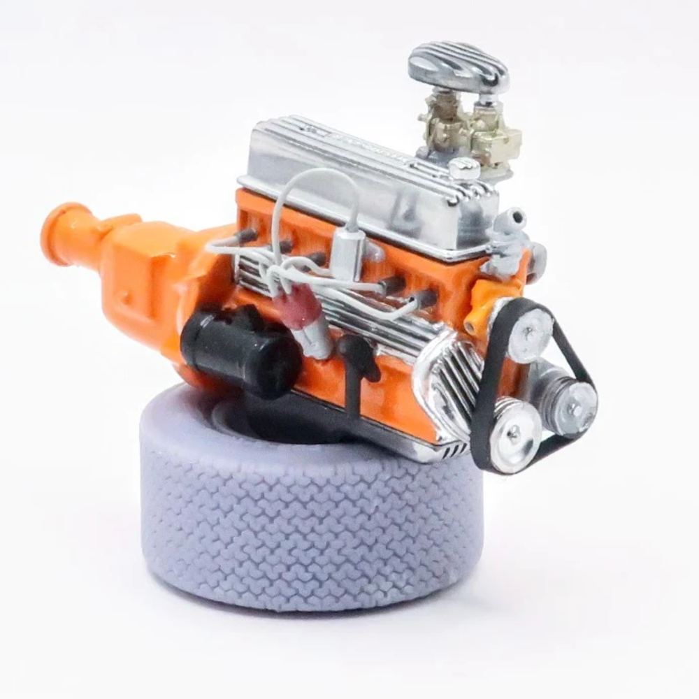 Custom Chevy 235 Engine w/ Finned parts - V6 Straight Six 6 Stovebolt 1 ...