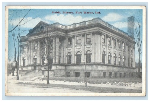 Fort Wayne Indiana IN, Public Library Building Unposted Vintage ...