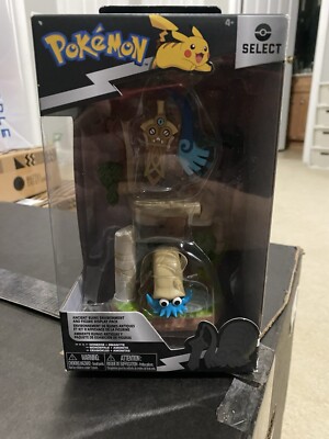 Pokemon Select Ancient Ruins Environment Pack Honedge Omanyte Figure ...