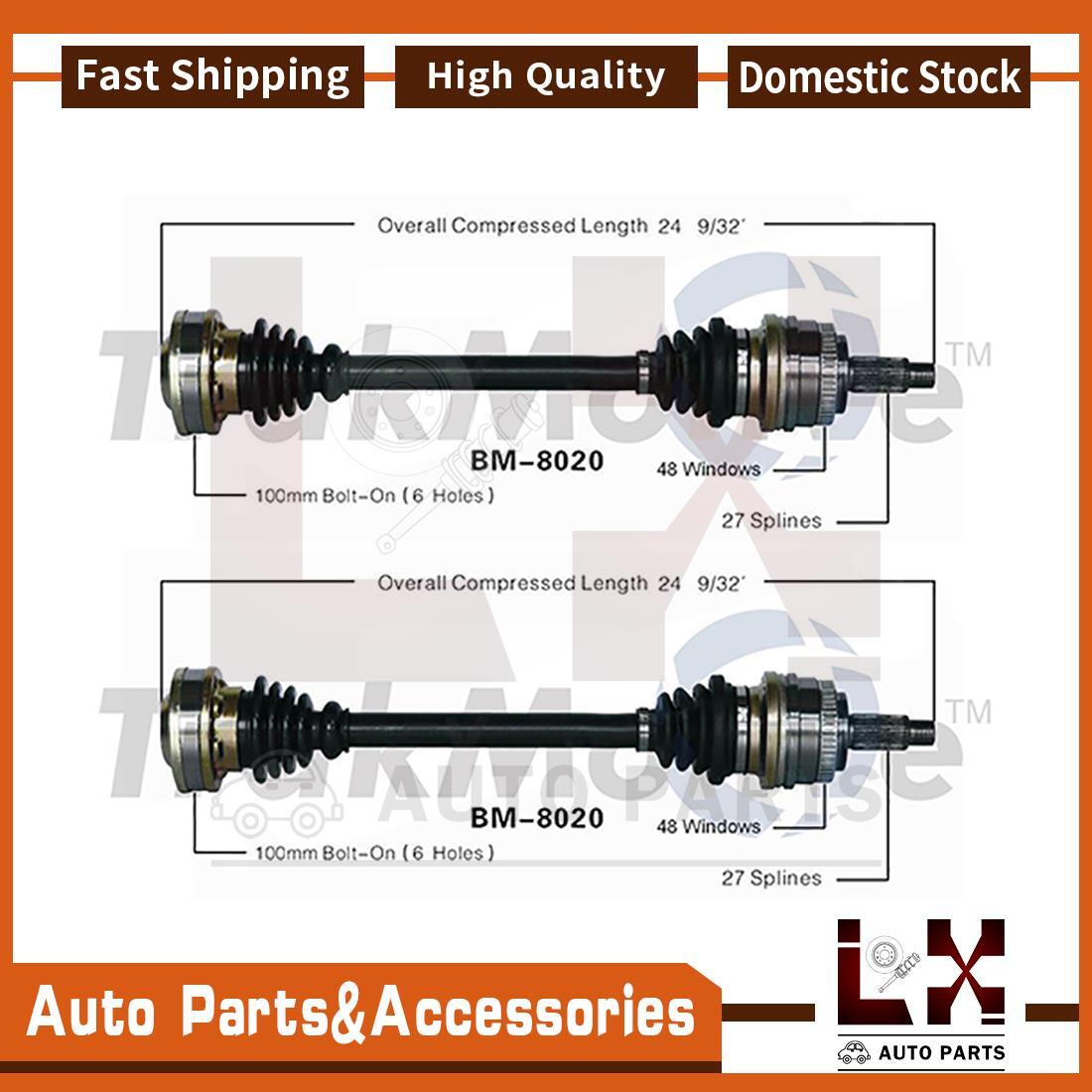 2X TrakMotive Rear CV Axle Shaft For BMW Z3 2002 2001 2000 1999 1998 ...