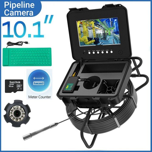 Sewer Camera 10.1" IPS Screen Pipe Inspection Camera with 512HZ Pipe ...