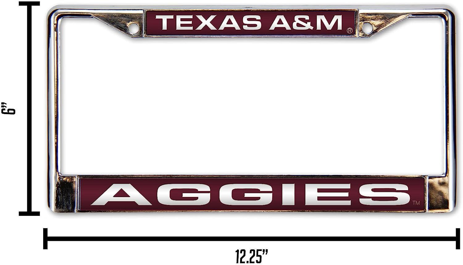 Texas A&M Aggies Chrome Metal Laser Cut License Plate Frame | eBay