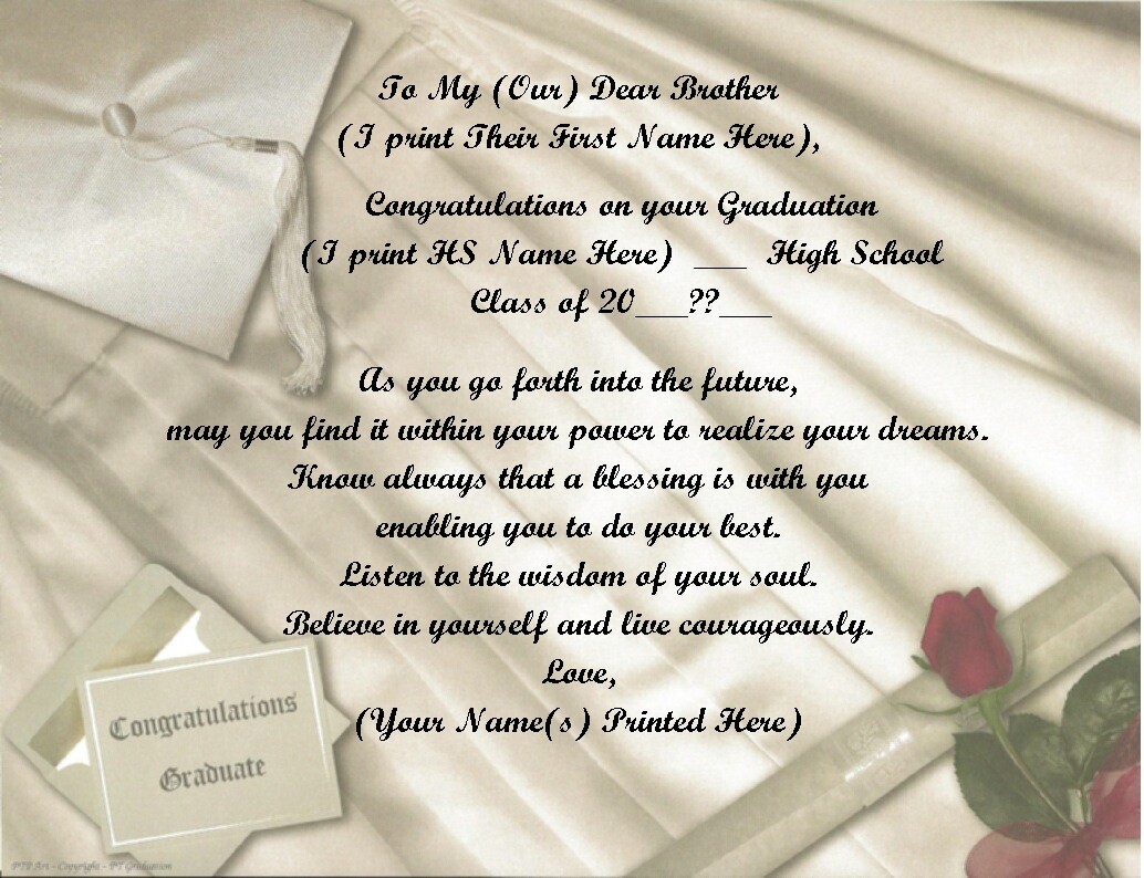 High School Graduation Poems