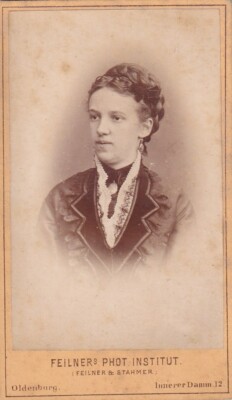 Feilner CDV - Damenportrait - Oldenburg 1870er | eBay