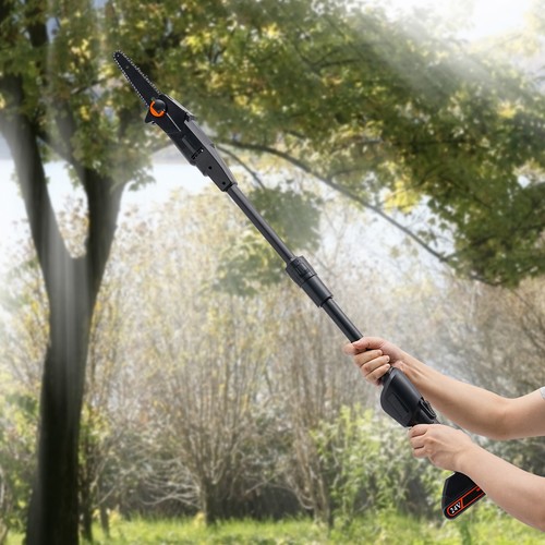 Cordless Battery Pole Chain Saw Electric Adjustable Chainsaw Tree ...