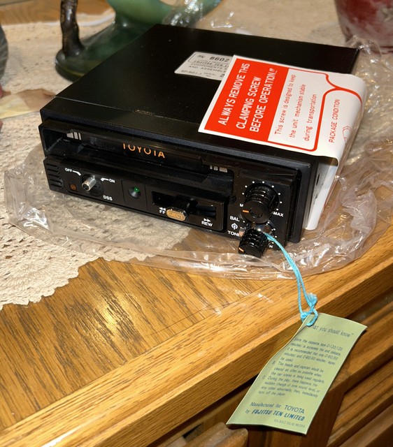 Vintage Toyota Fujitsu-TEN 86021-00003 Cassette Player Antique or ...
