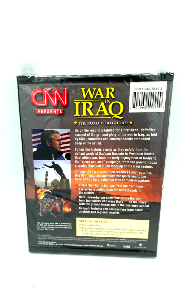 CNN Presents: War in Iraq: The Road to Baghdad (DVD, 2003) Pres. George ...