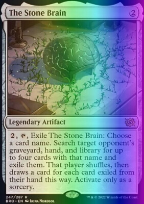 MTG Magic the Gathering The Stone Brain (247/416) The Brothers' War LP ...
