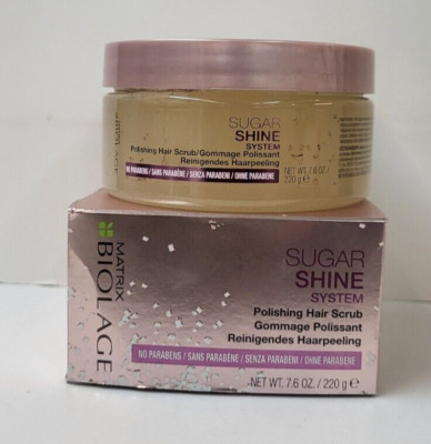 MATRIX BIOLAGE SUGAR SHINE SYSTEM ~ Polishing Hair Scrub ~ 7.6 oz. Jar ...