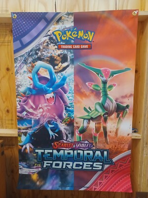 Pokemon TCG -TEMPORAL FORCES - Promotional Banner New Only Put Up For ...