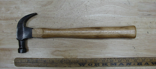 Vintage Cheney Ball Bearing Curved Claw Hammer,1lb. 6.8 oz,Pat 162176 ...
