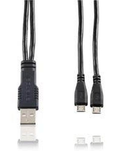 Enercell USB male Universal Micro USB Dual Male Y Adapter Splitter ...