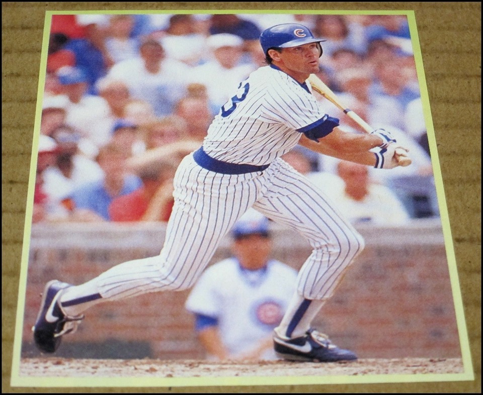 1990 Ryne Sandberg Magazine Clipping Photo 3.5"x4" Chicago Cubs HOF MVP ...