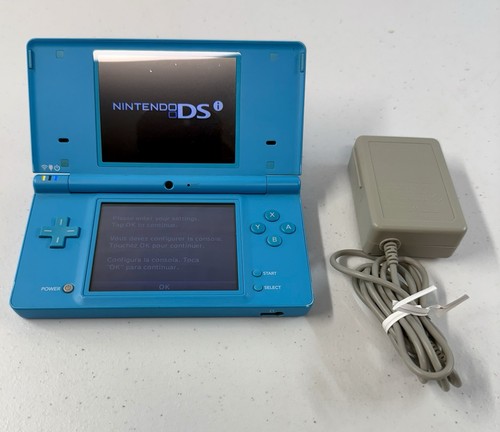 Nintendo DSI teal Blue Game Console System Handheld Camera With Charger ...