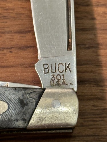 Vintage Buck 301 USA 3 blade folding pocket knife FAIR condition. | eBay