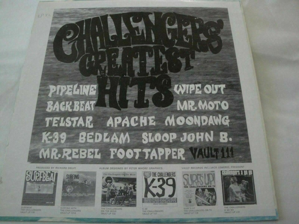 Challengers' Greatest Hits Vinyl Lp Vault 111 Mono | eBay
