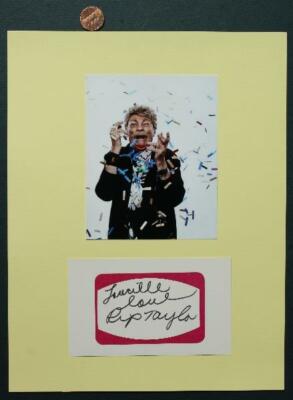 Television star & comic Rip Taylor signed autographed card & photo set ...
