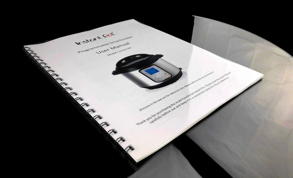 Instant Pot Smart-60 Programmable Smart cooker User Guide Manual COLOR ...