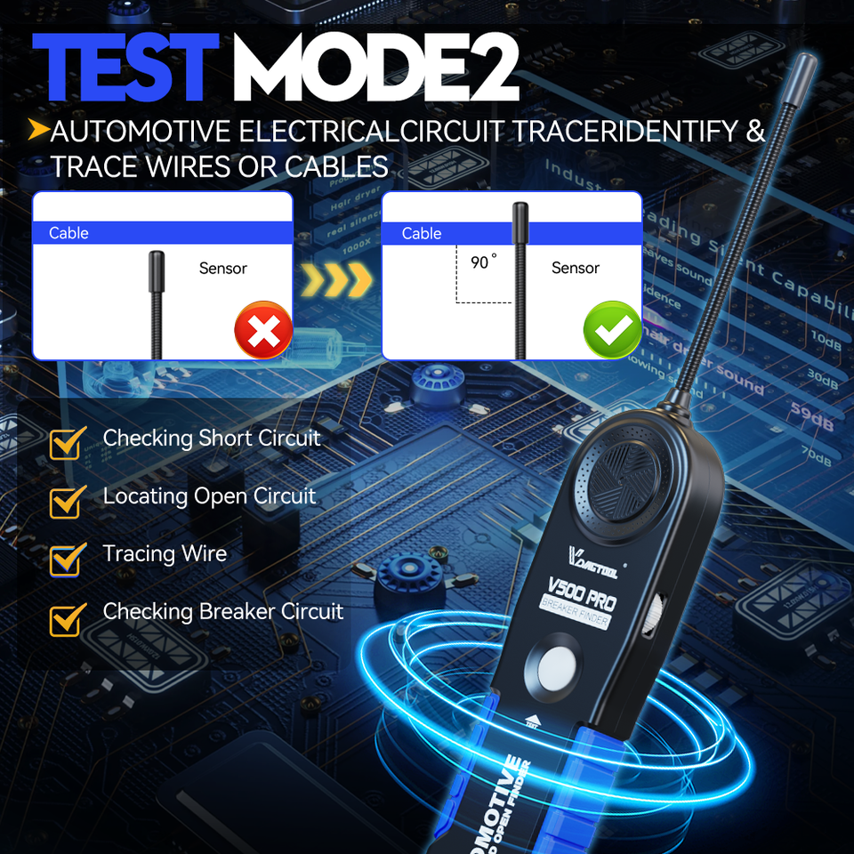 Car Circuit Tester Power Probe Fuel Injector Test Multimeter Wire Open ...