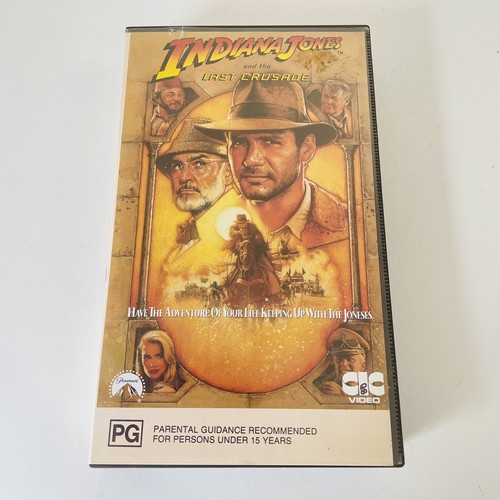 Indiana Jones And The Last Crusade CIC VHS PAL Video Tape1989 11/91 ...