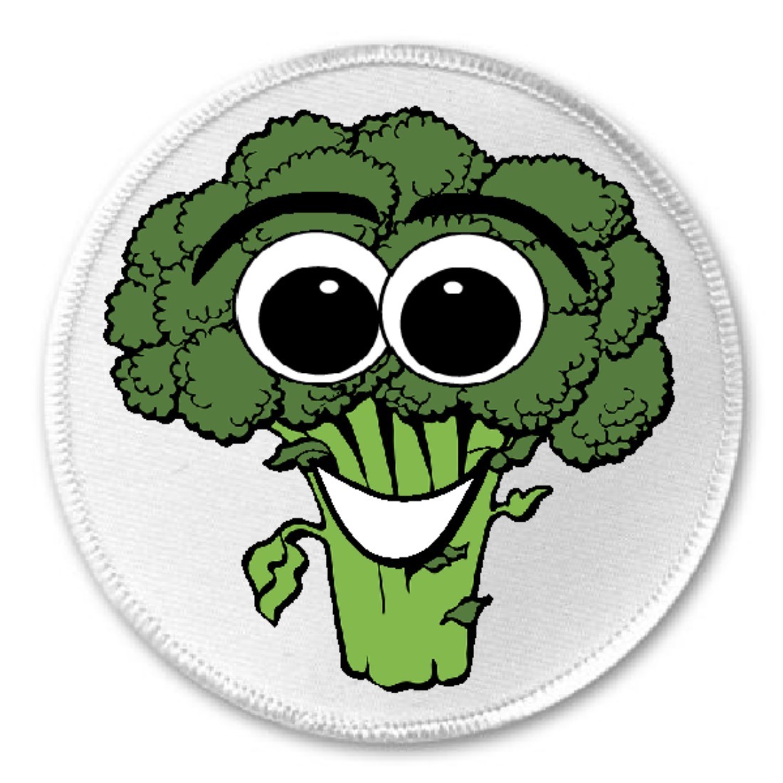 Smiling Broccoli - 3" Sew / Iron On Patch Veggie Vegetable Healthy ...