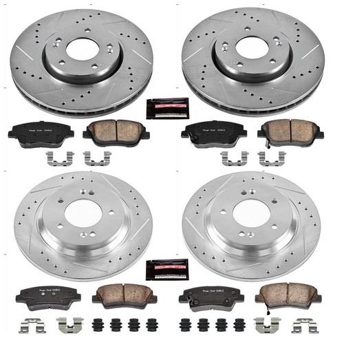 PowerStop Disc Brake Kit - Front and Rear - Fits Kia Optima 2014-2016 ...
