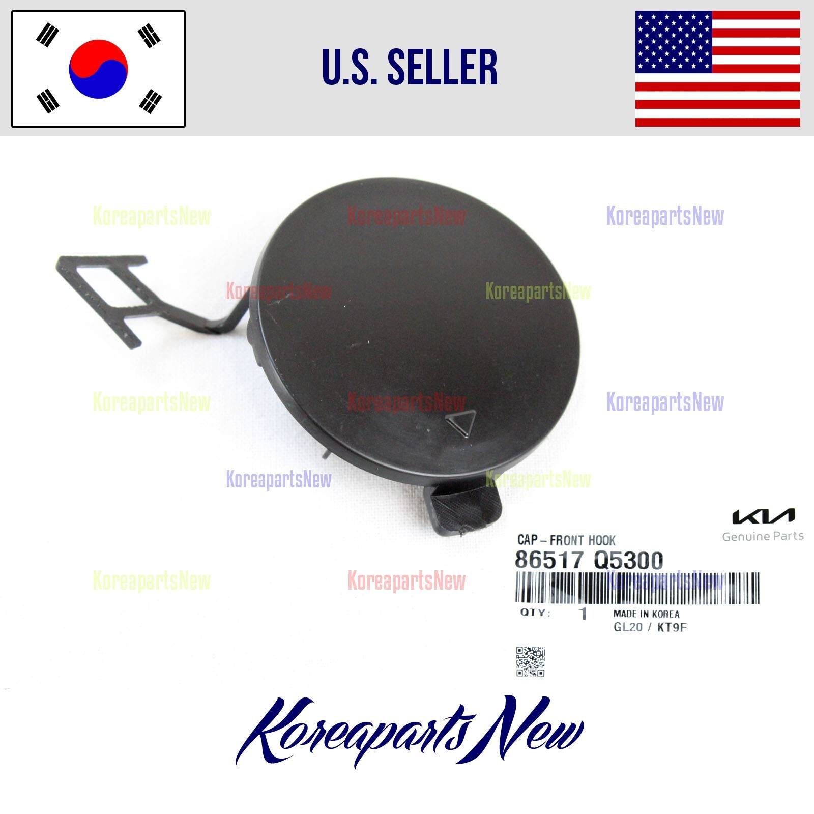 FRONT Bumper Tow Eye Hook Cap Cover 86517Q5300 ⭐OEM⭐ Kia Seltos 2020 ...