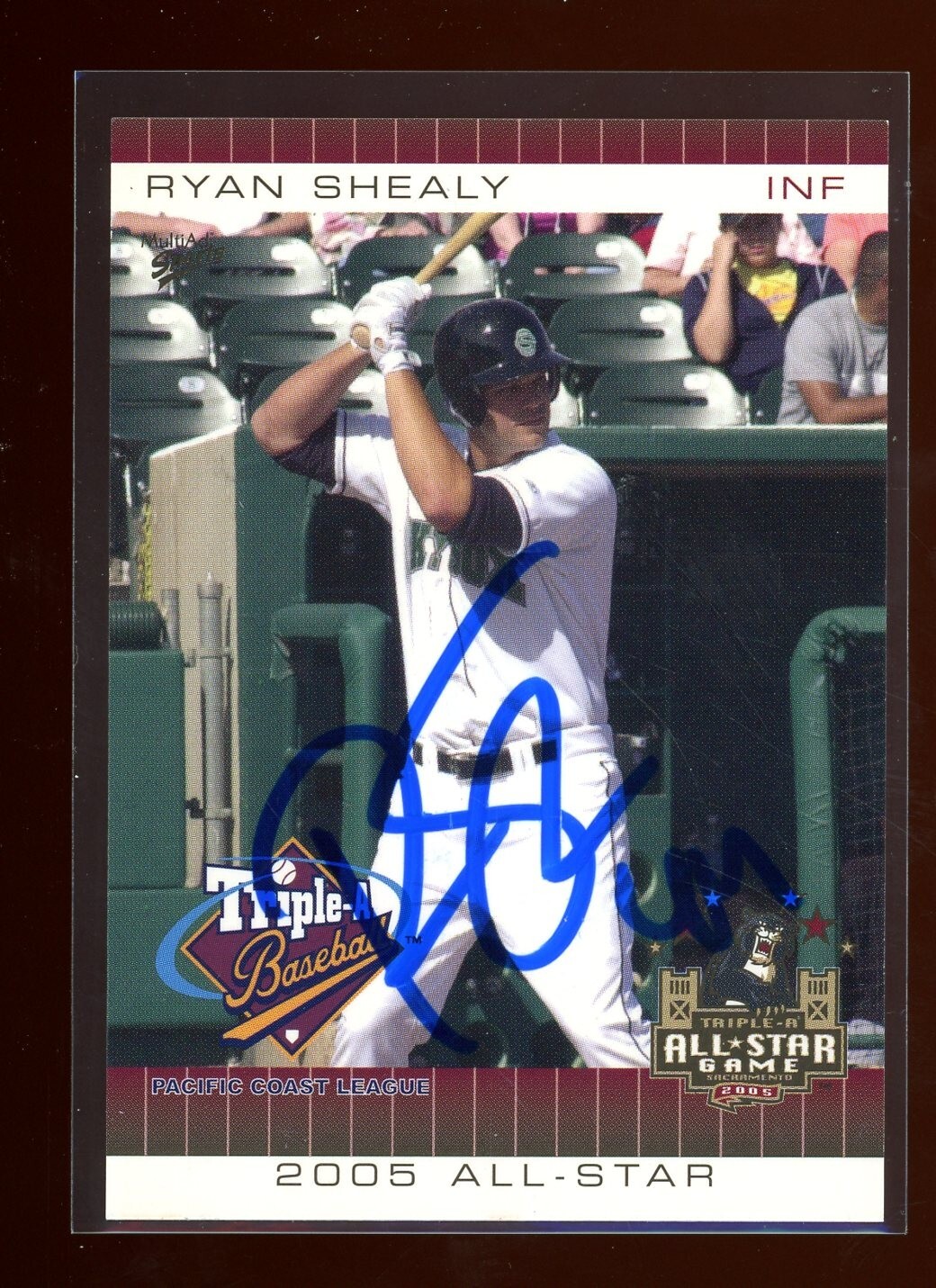 2005 Colorado Sky Sox RYAN SHEALY Signed Card autograph auto ROYALS | eBay