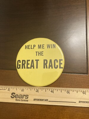 Help Me Win The Great Race Collective Vintage Pin | eBay