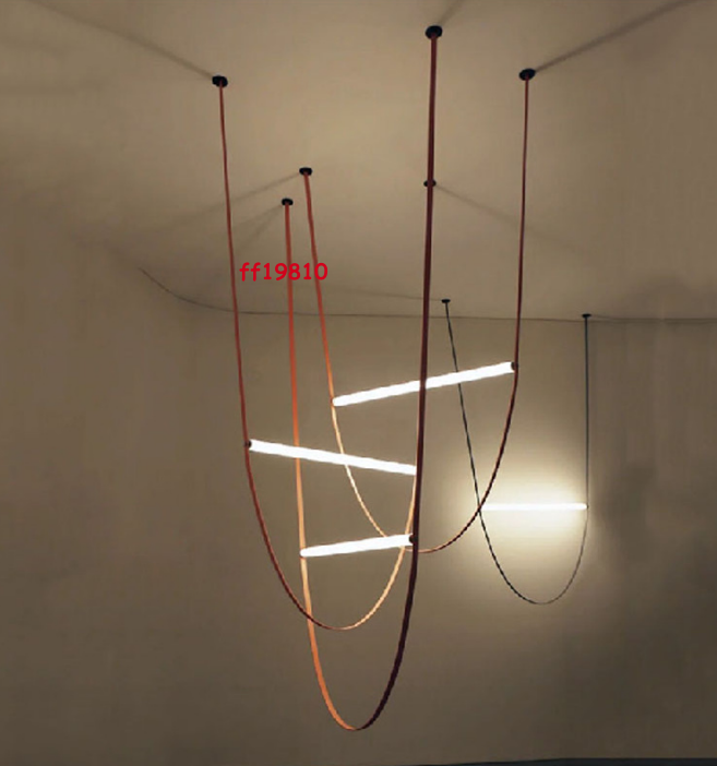 Modern Leather LED Pendant Office Hall Living Room Lighting Lamp Light ...