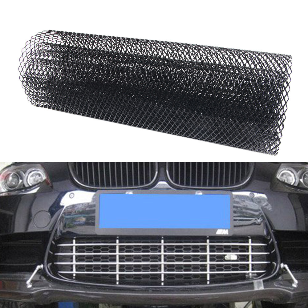 Aluminum Mesh Grill Cover Car Bumper Fender Hood Vent Grille Net Black ...